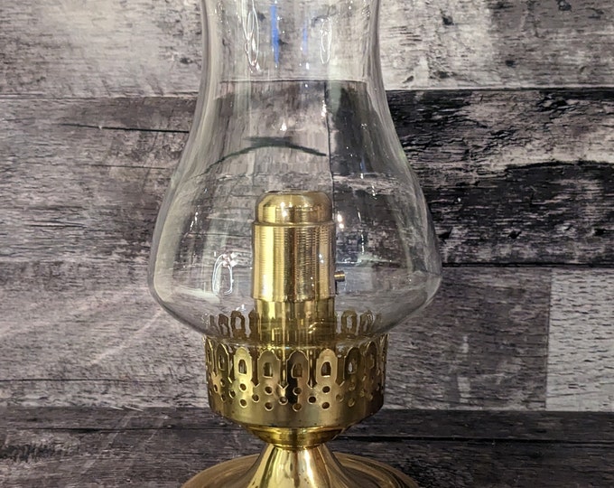 Spring Loaded Brass and Glass Candle Holder - Etsy
