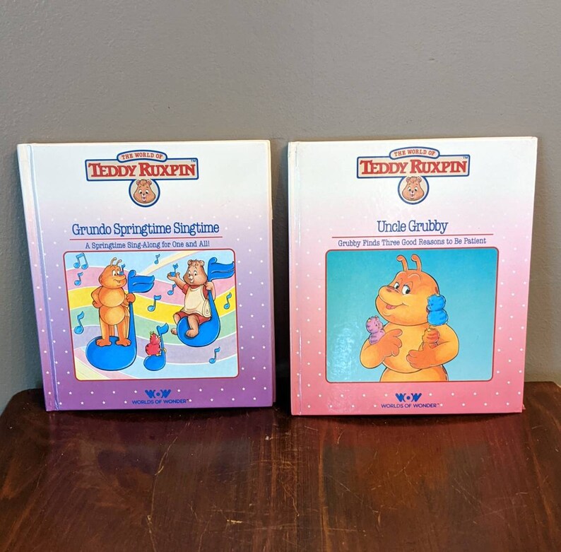 Pair of Teddy Ruxpin Books ca 1985 | Etsy