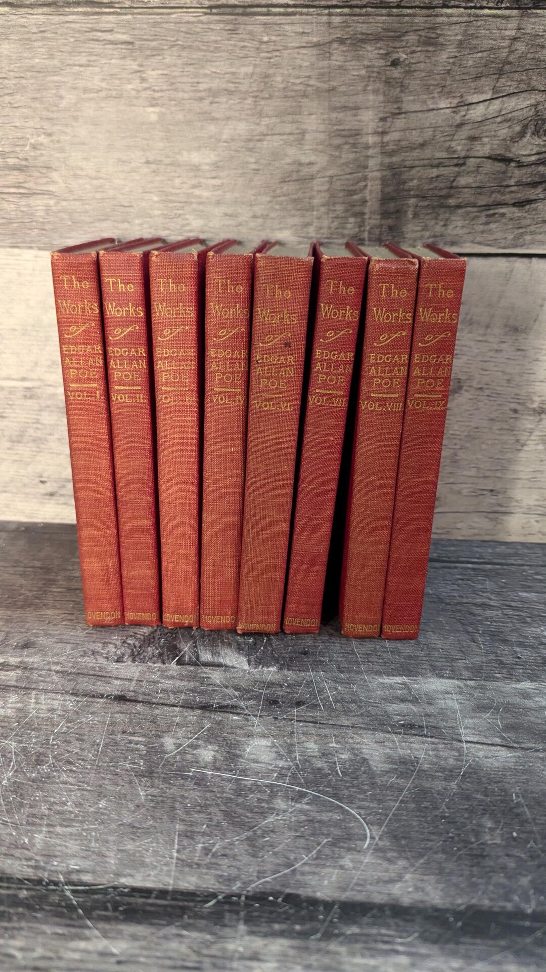 Almost Complete Set of Early 1900s Edgar Allan Poe Books - Etsy