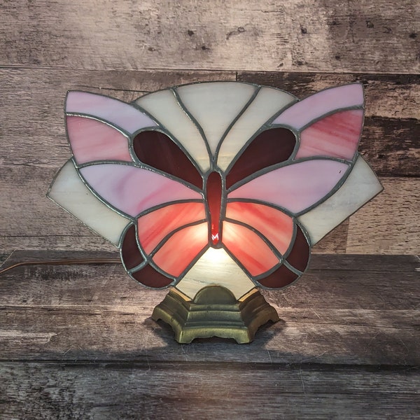 Stained Glass Fan Lamp - Etsy