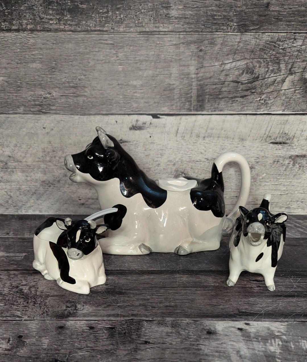 Otagiri Cow Tea Set - Etsy
