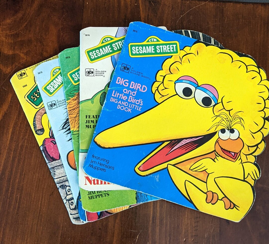 Set of 5 Vintage Sesame Street Books - Etsy