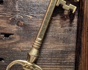 Large Brass Key - Etsy