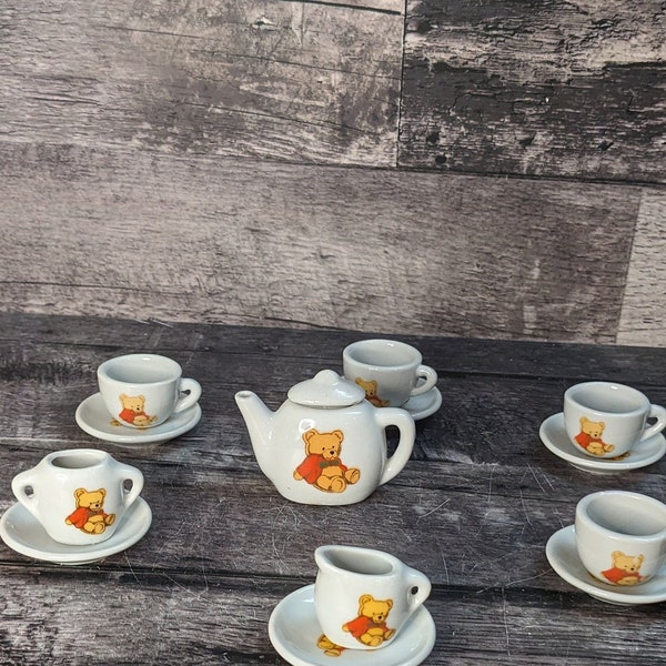 Bear Tea Set - Etsy