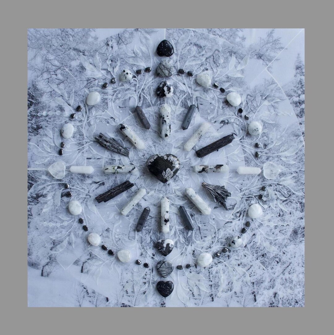 Silence is A Sanctuary for the Soul/winter Landscape Crystal Grid ...