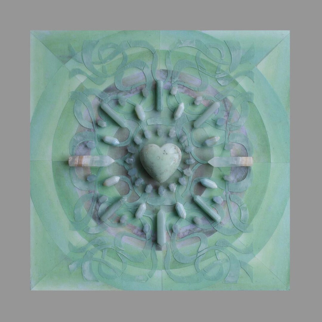 RESTORATIVE - Bird of Paradise Flower Crystal Grid/crystals Attached ...