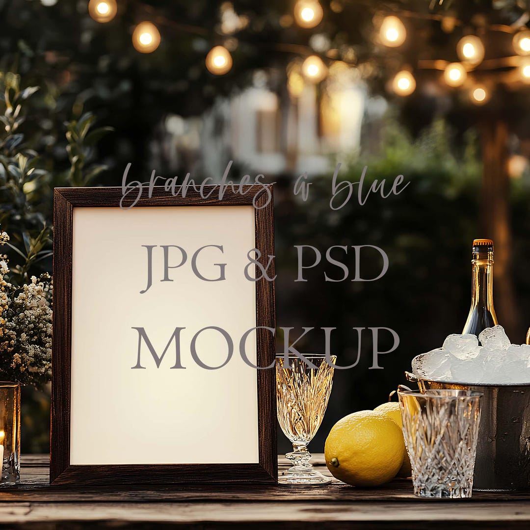 Bar Sign Mockup, Digital Download, Wedding Bar, Styled Stock Photo ...