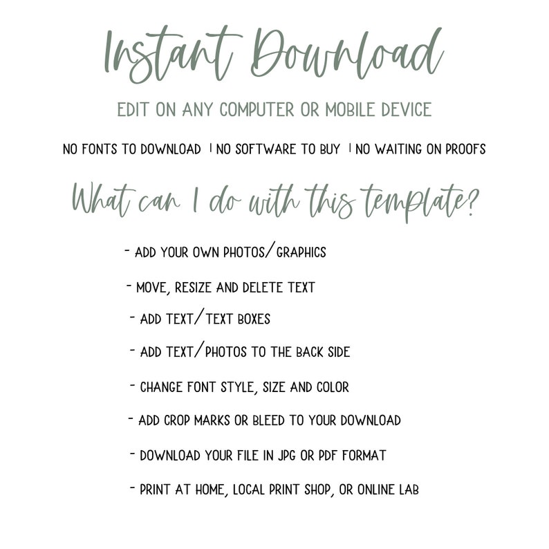 Editable First Birthday Photo Invitation, Minimalist Design (digital ...