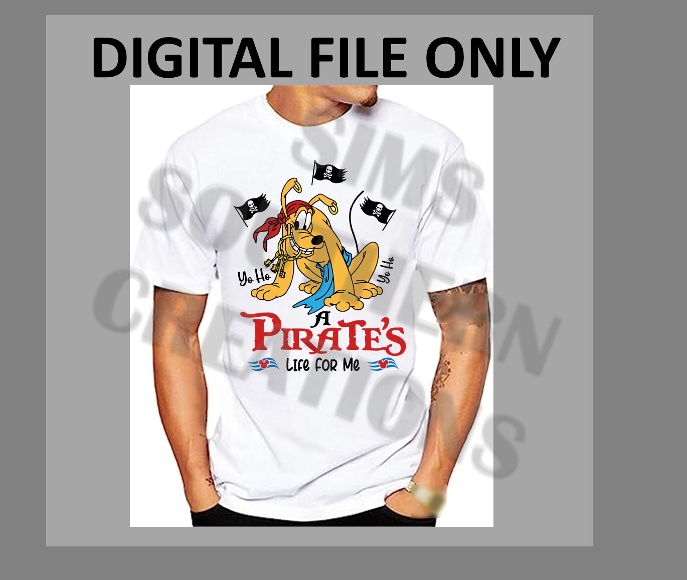 Pluto, It's a Pirates Life - PNG,SVG,DXF File Only Instant Download - Etsy