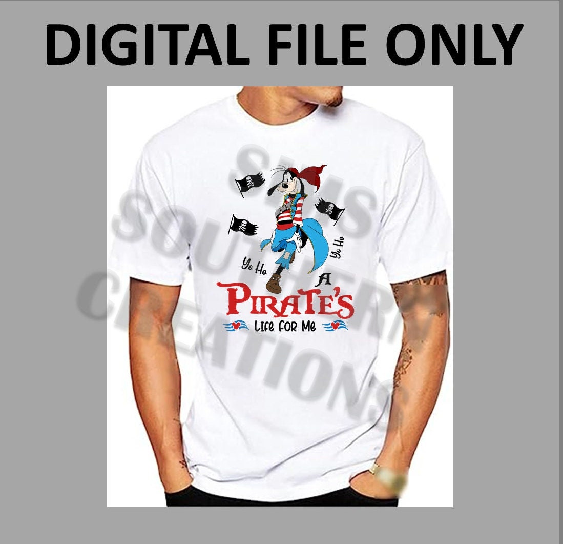 Goofy, It's a Pirates Life PNG,SVG,DXF File Only Instant Download - Etsy
