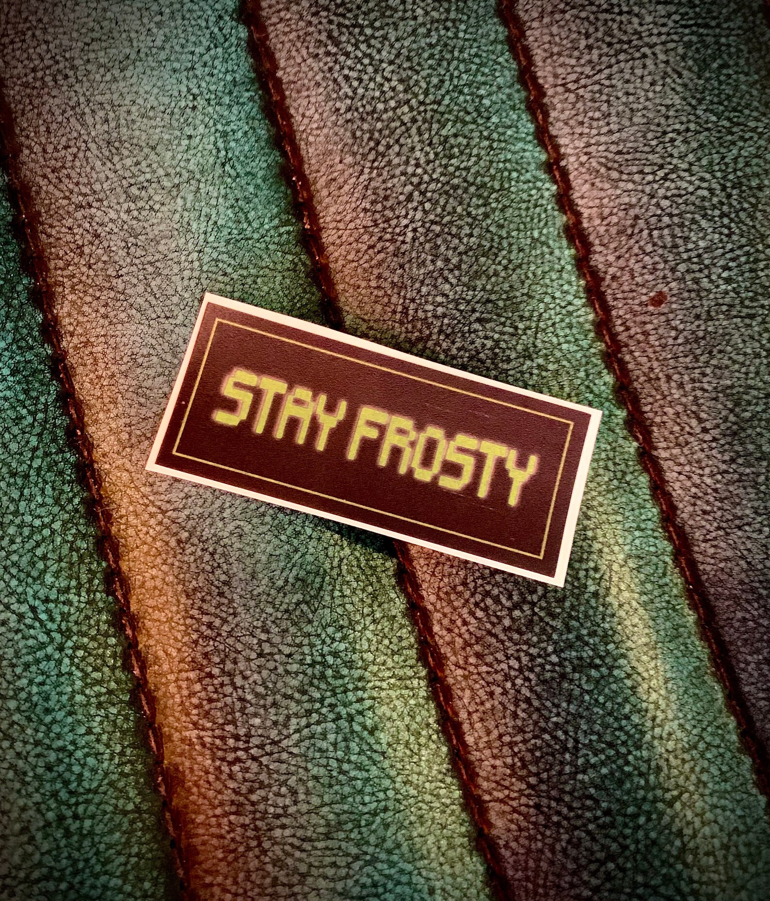 Alien stay Frosty Vinyl Sticker Slap Decal Sci-fi Horror Colourful ...