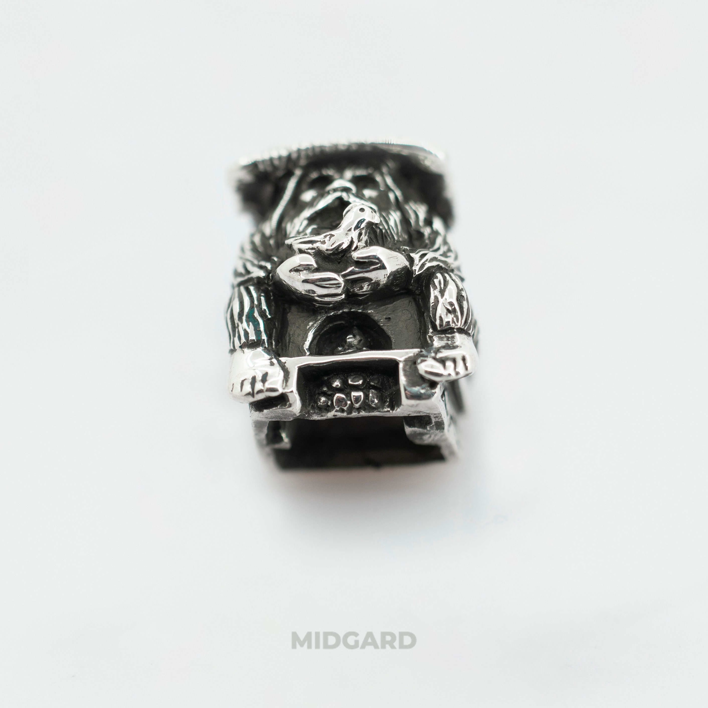 Bead domovyk Gnome Slavic Mythology Silver | Etsy