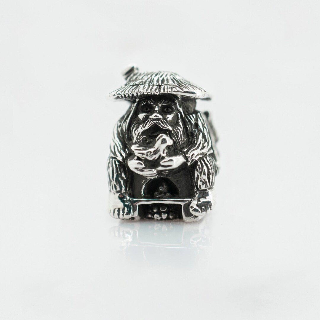 Bead domovyk Gnome Slavic Mythology Silver - Etsy