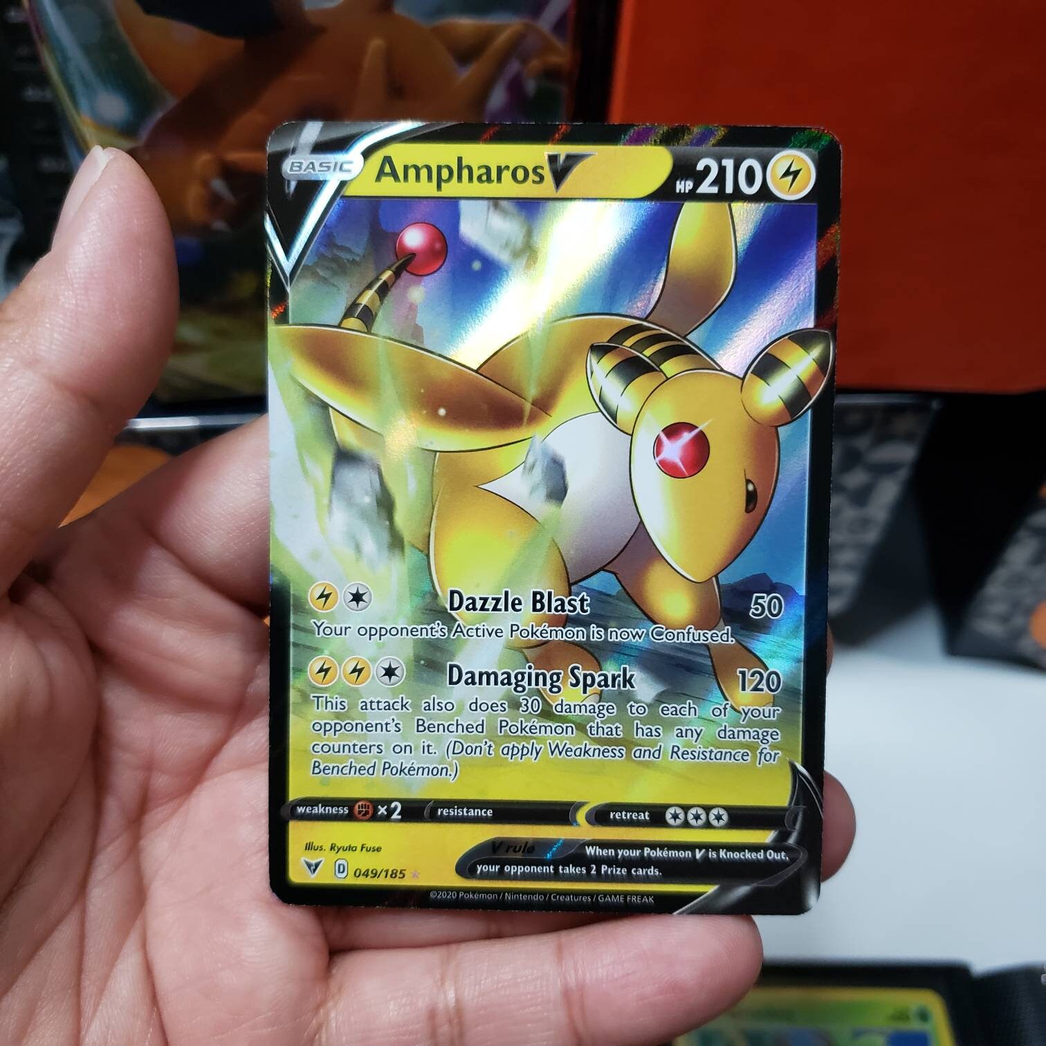 Ampharos Pokemon Card