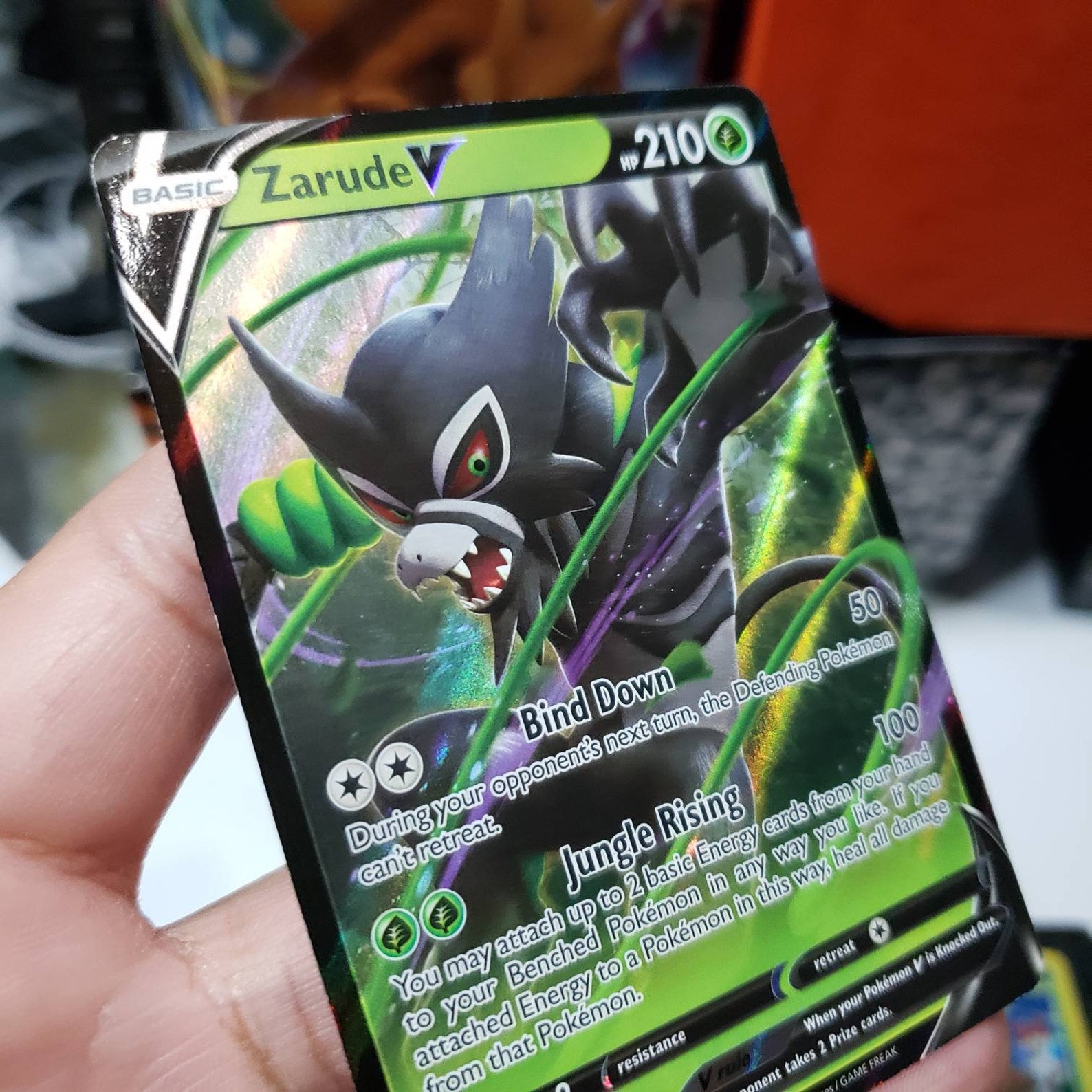 Zarude V Ultra Rare Card 022/185 Vivid Voltage Pokemon Card | Etsy