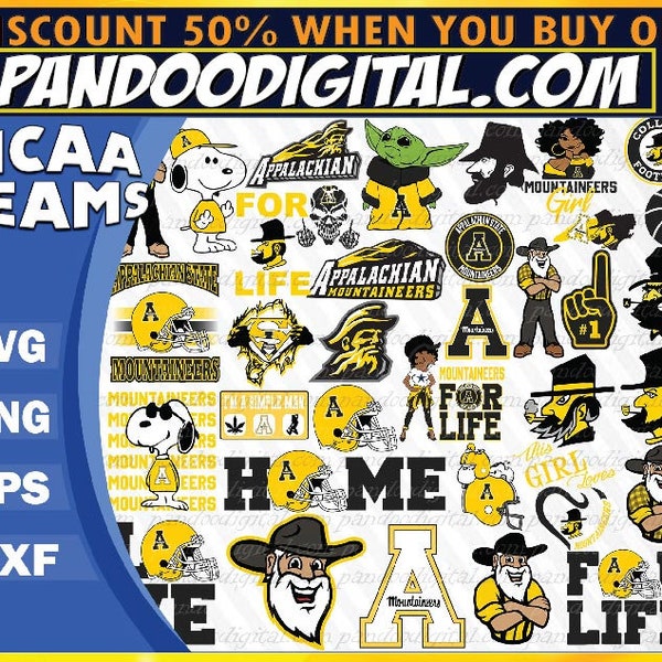 Appalachian State University Svg - Etsy