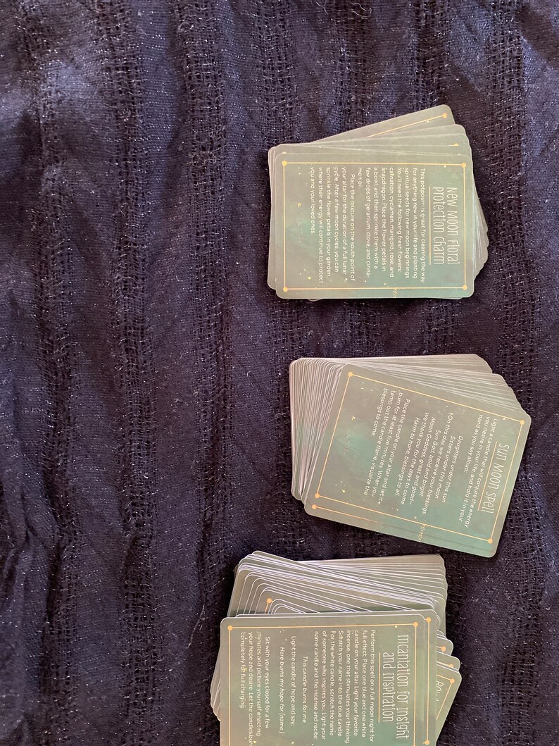 Spell Deck Tarot Deck 100 Cards - Etsy