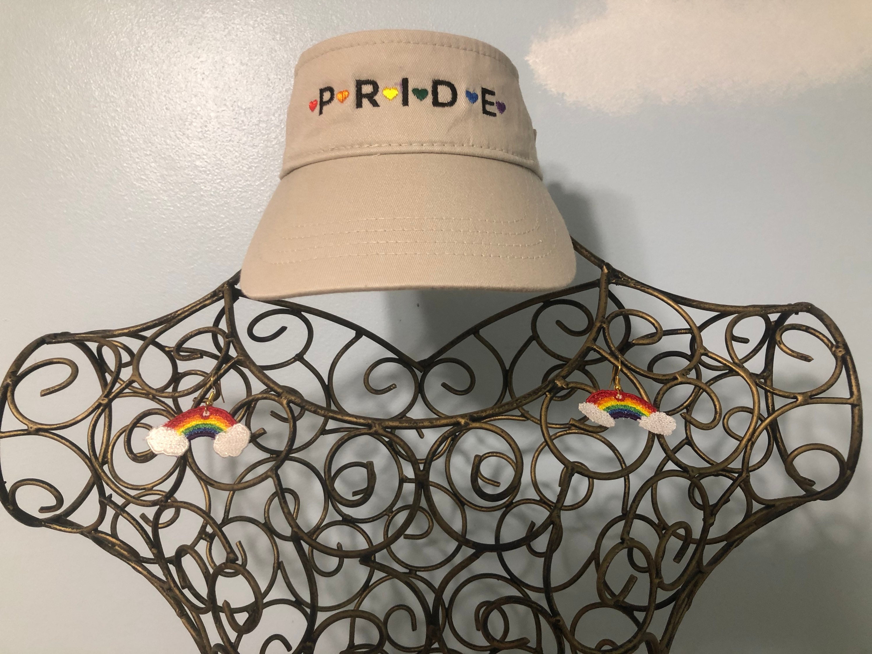 PRIDE Visor, GAY Pride Hat, LGBTQ Hat, Rainbow, Gay Pride Clothing ...