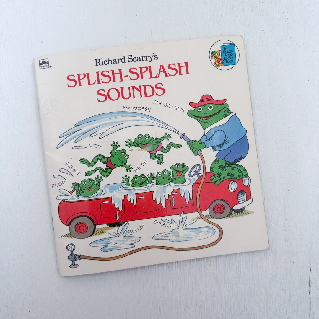 Vintage 1986 Richard Scarry's Splish-splash Sounds Children's Picture ...