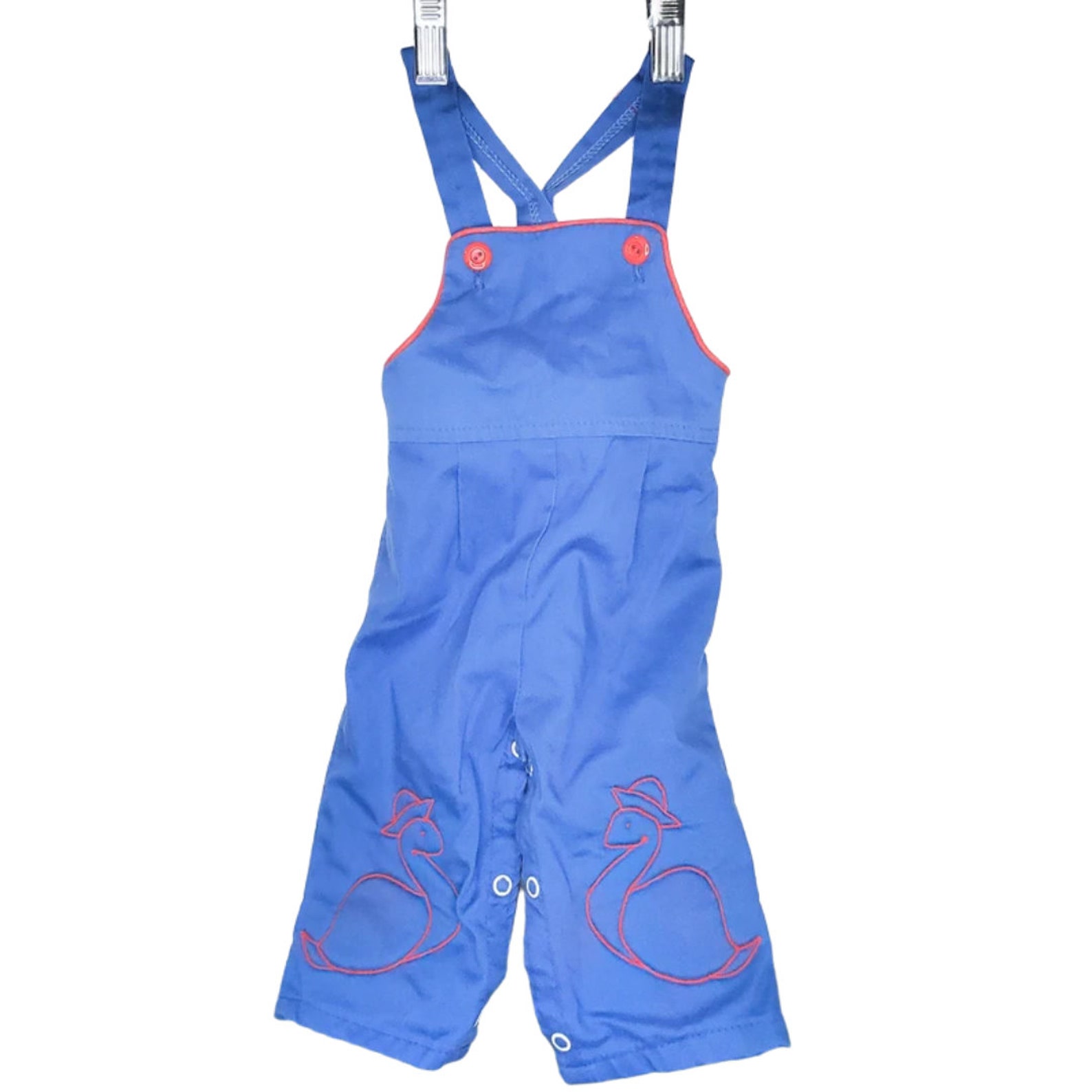 Vintage Toddle Time Blue Baby Overalls With Embroidered Turtle - Etsy