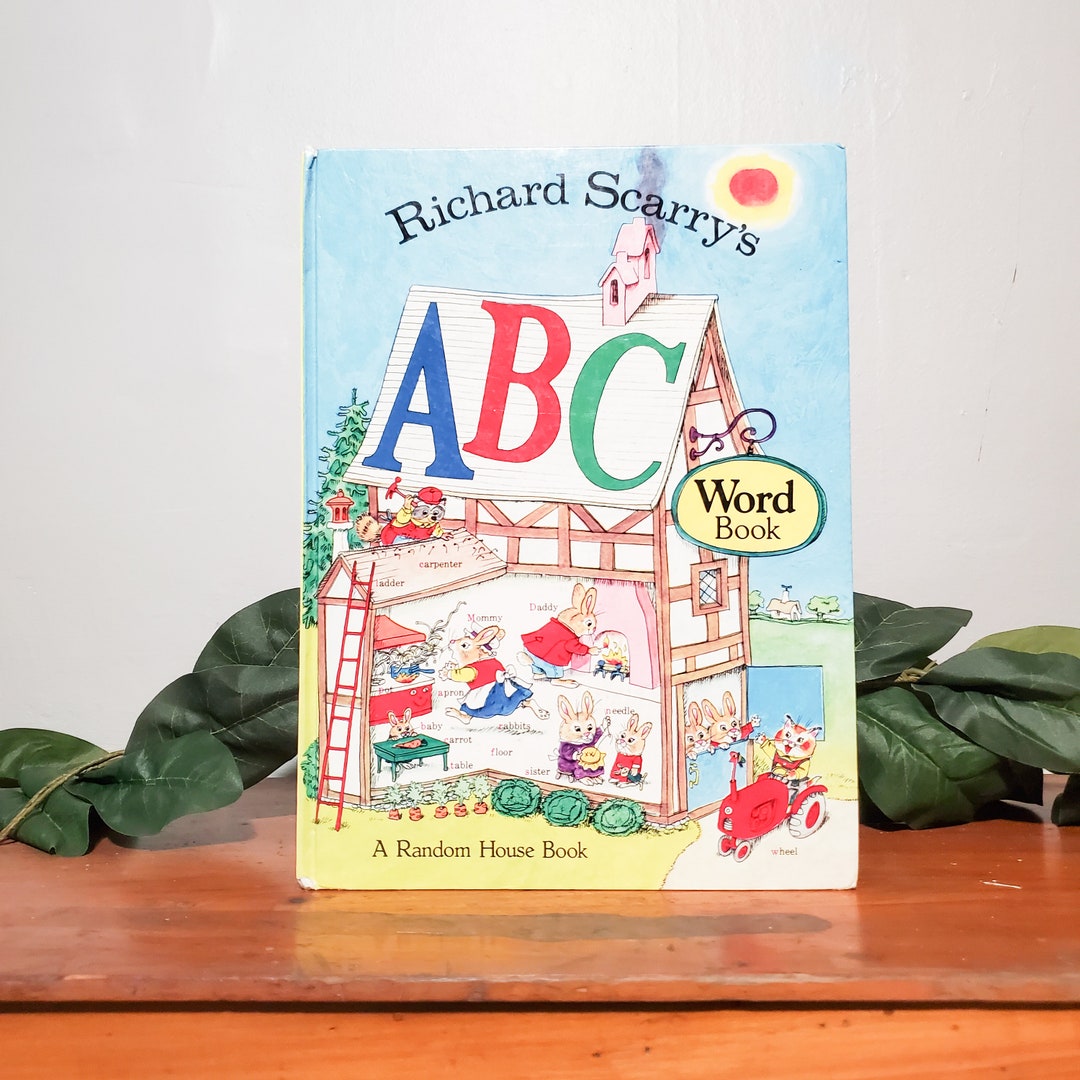 Vintage 1971 Richard Scarry's ABC Word Book Hardback - Etsy