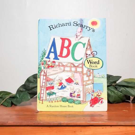 Vintage 1971 Richard Scarry's ABC Word Book Hardback - Etsy