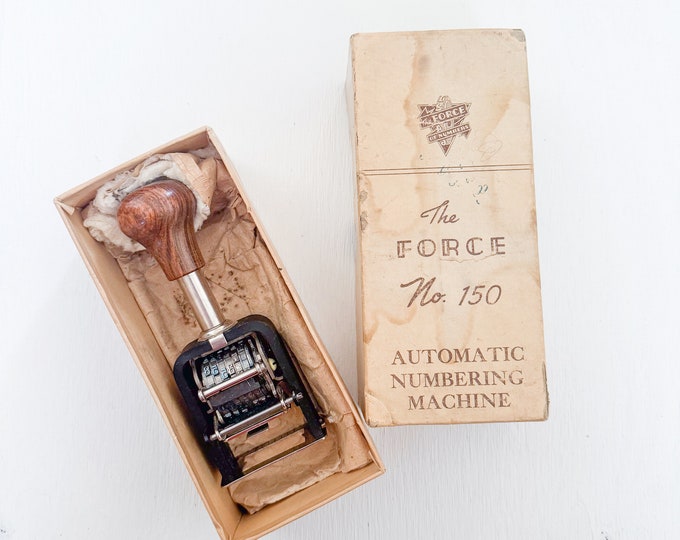 Vintage Force Brand Automatic Numberer | Model 150 | Stamp Numbering ...