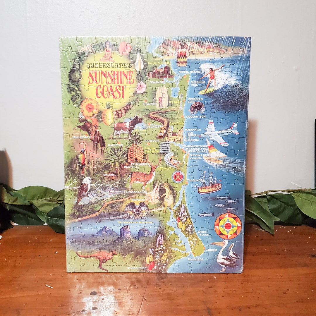 Vintage Peter Grose Jigsaw Puzzle Queensland's Sunshine Coast Australia ...