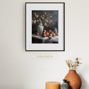 Bright Apple Painting for Kitchen | Vintage Kitchen Decor | PRINTABLE ...