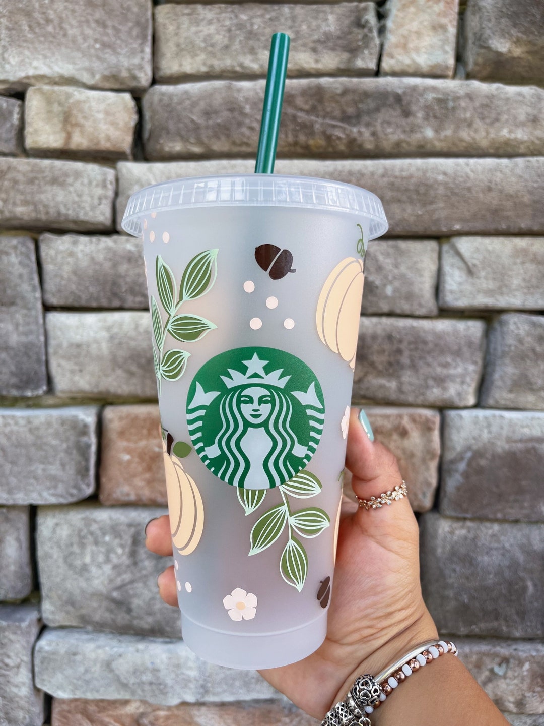 Autumn Pumpkins Starbucks Cold Cup| Cute Pumpkins Cup| Boho Fall| Gifts ...