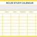 Nclex Study Calendar Template - Etsy Canada