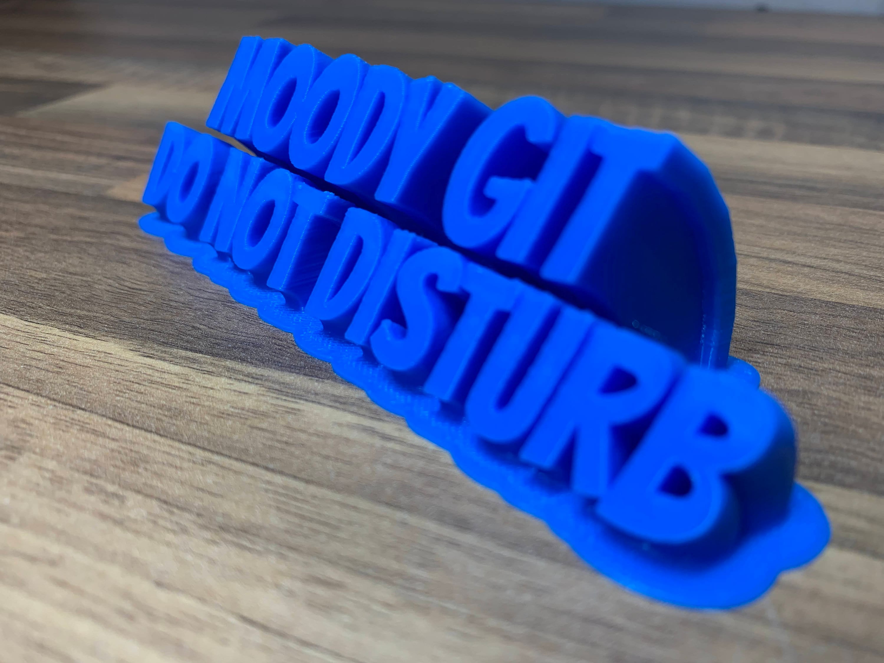 Personalised Desk Plaque 3D Printed | Custom Wording | Office Accessory ...