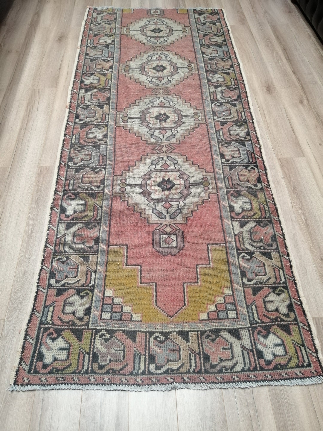 Runner Rug 3.4x8.5ft Runner Rug Kitchen Vintage Rug - Etsy