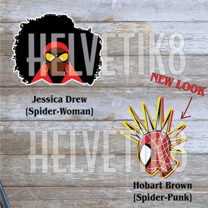 Spiderman: Across the Spider-verse Character Stickers - Etsy UK