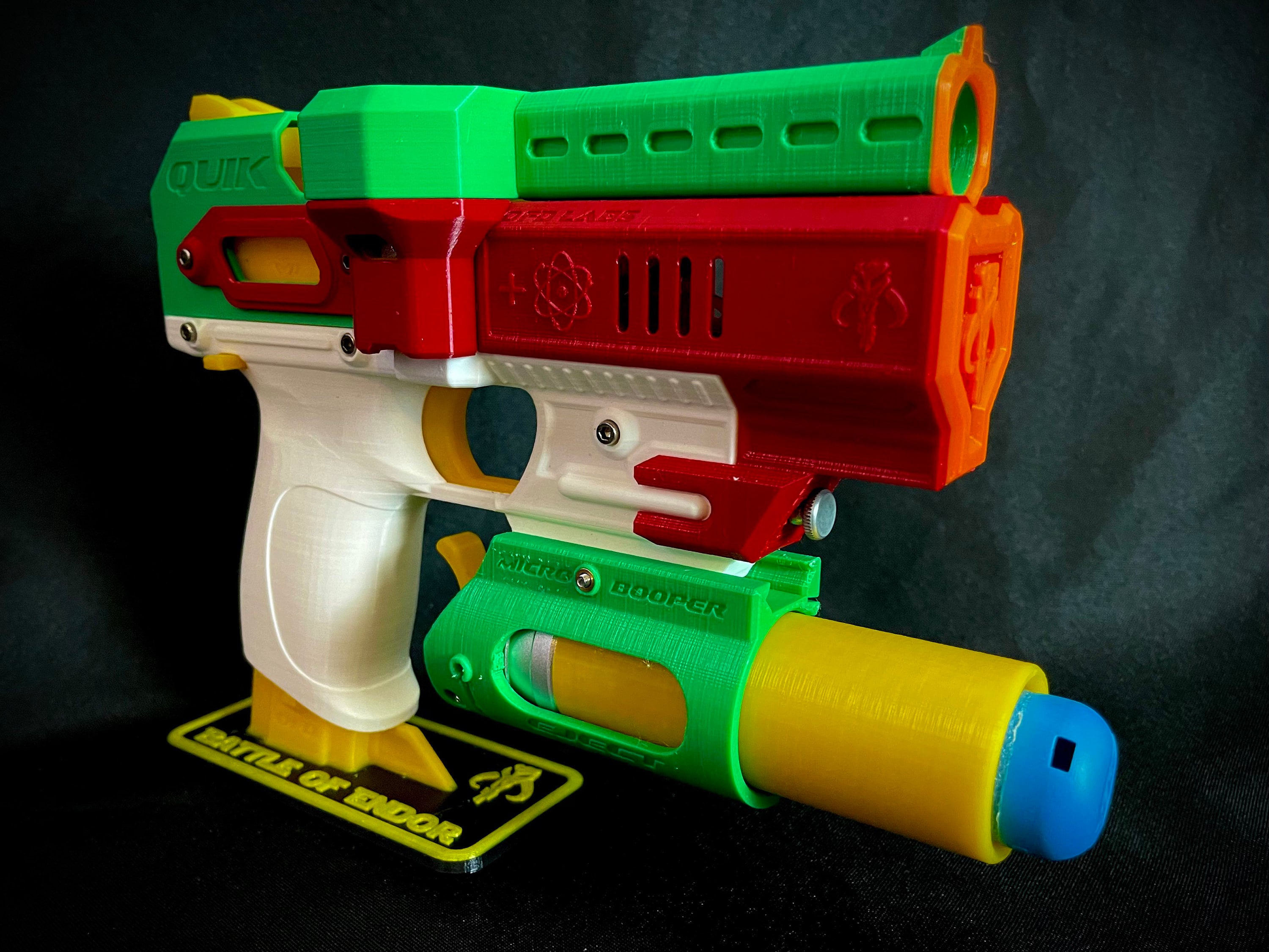 Micro Booper 3d Printed Pistol Mounted Nerf Grenade Launcher - Etsy UK