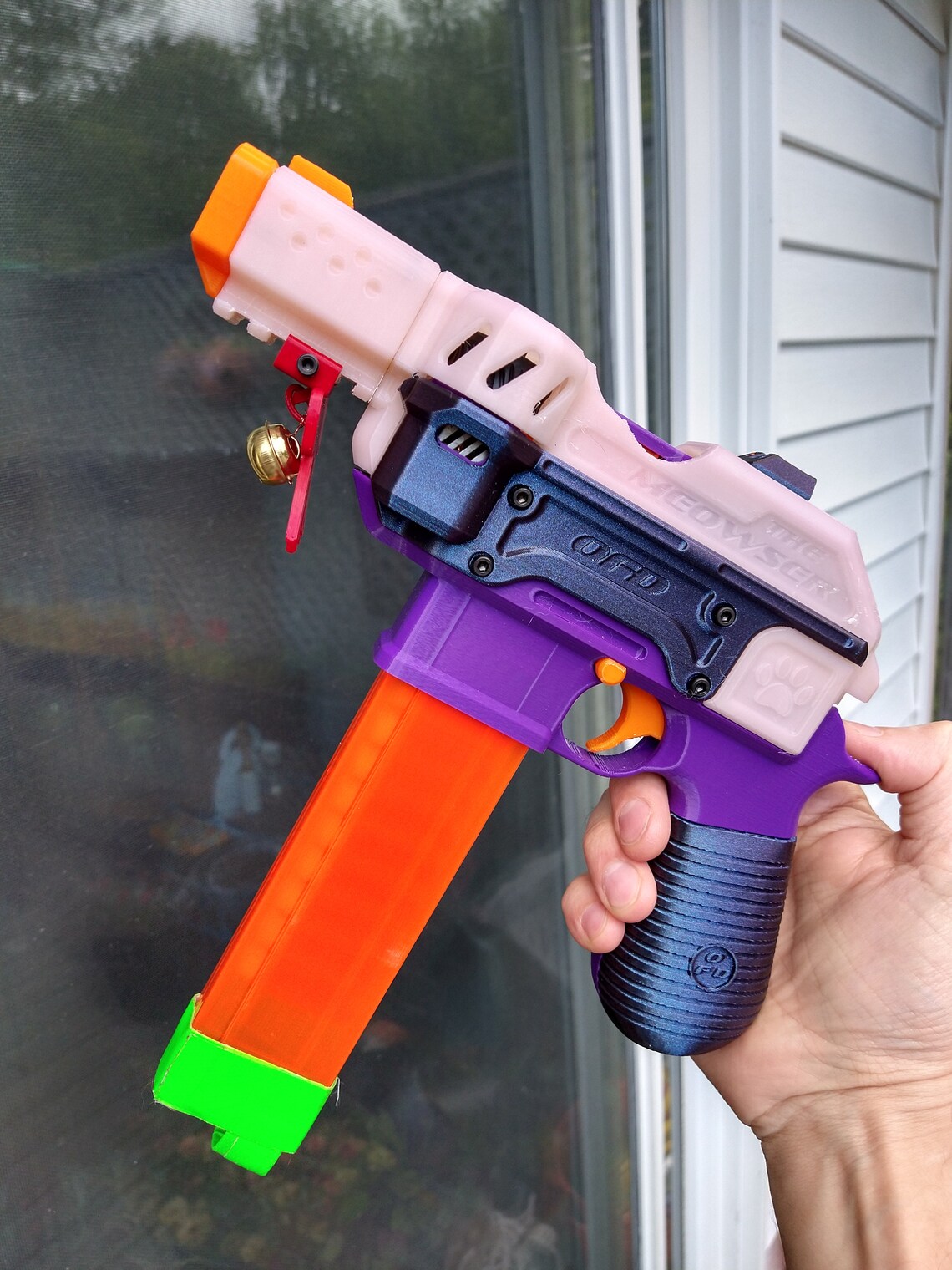 Meowser 3d Printed Fully Automatic Flycore Nerf Blaster .STL - Etsy