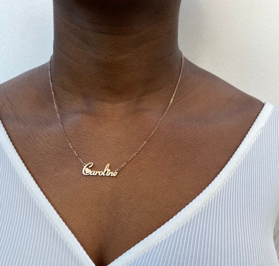Caroline name necklace store