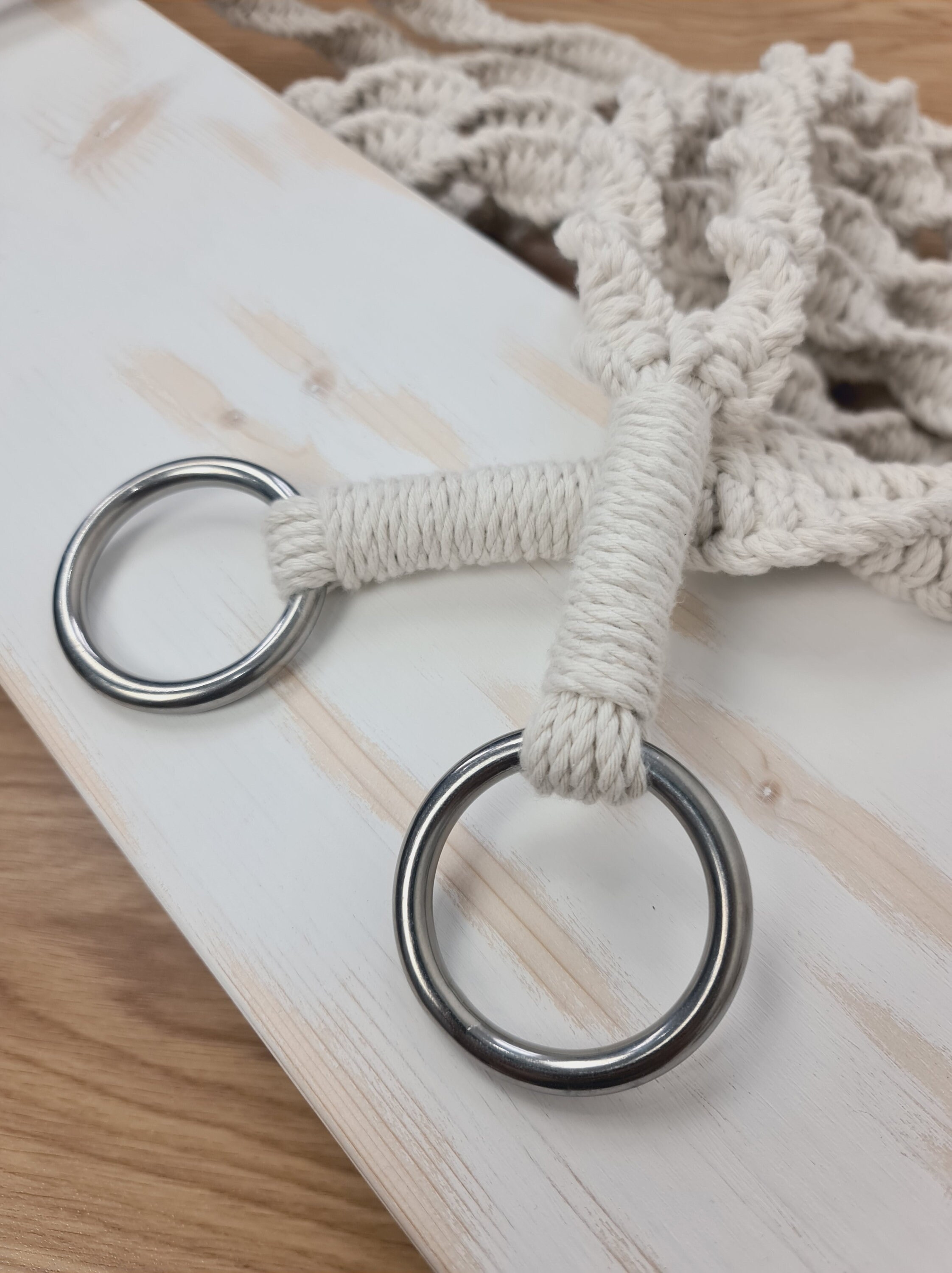 Macrame Swing with Beautiful Weaves and Fringles Below the | Etsy