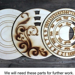 Perpetual Calendar Curl Svg Laser Cut Files, Glowforge Files Svg ...