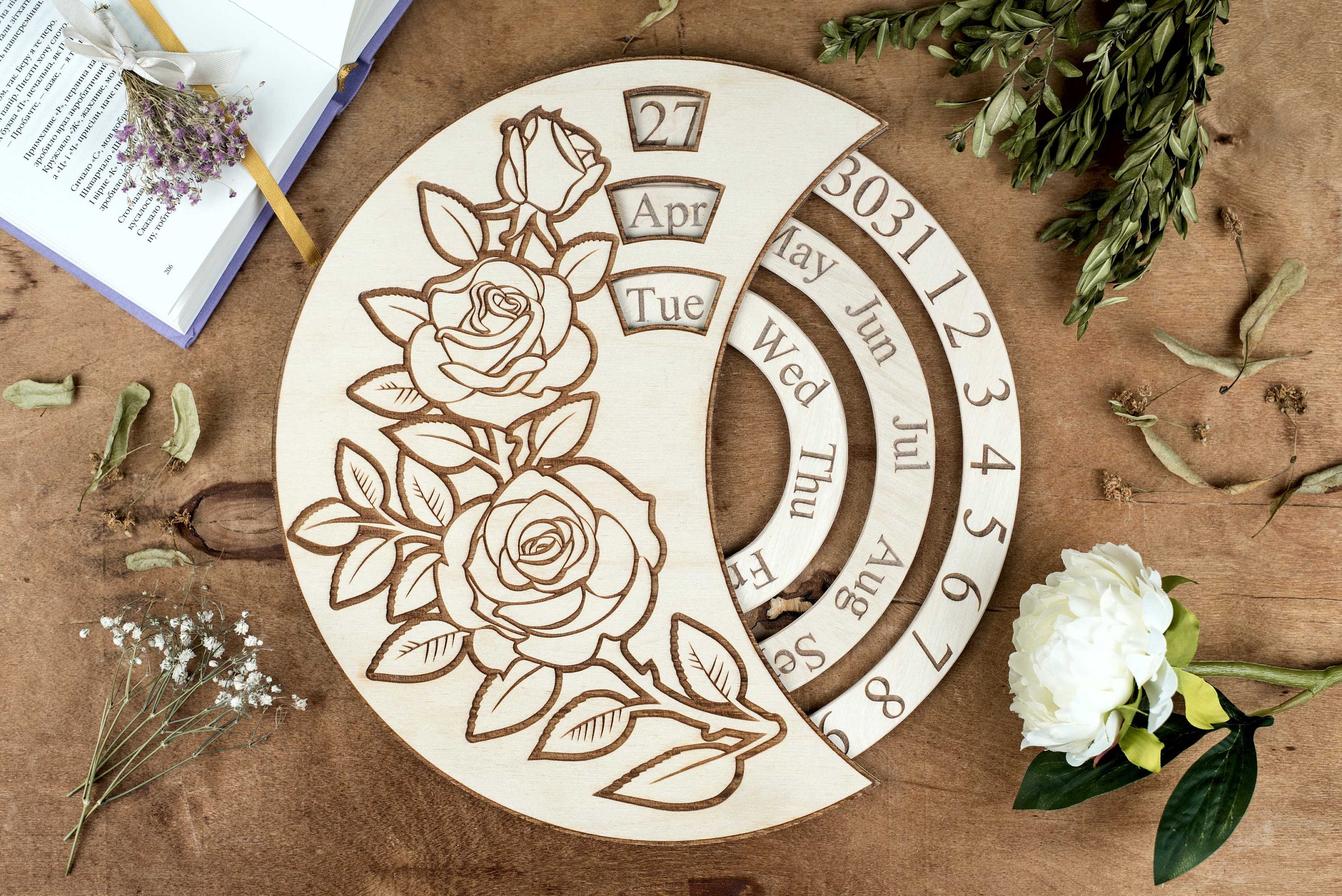 Perpetual Calendar Svg 10 Designs Laser Cut Files Glowforge - Etsy