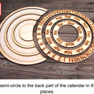 Perpetual Calendar Curl Svg Laser Cut Files, Glowforge Files Svg ...