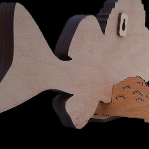 3D Layered Fish-shaped SVG File for Laser Cutting, Customizable Wall ...