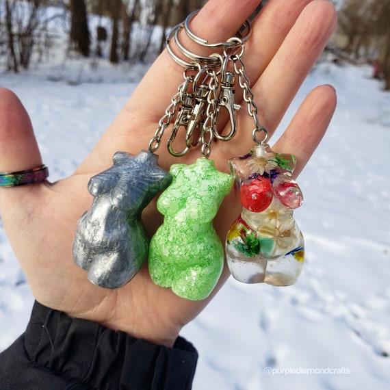Goddess Body Keychain Goddess Keychain Female Body - Etsy