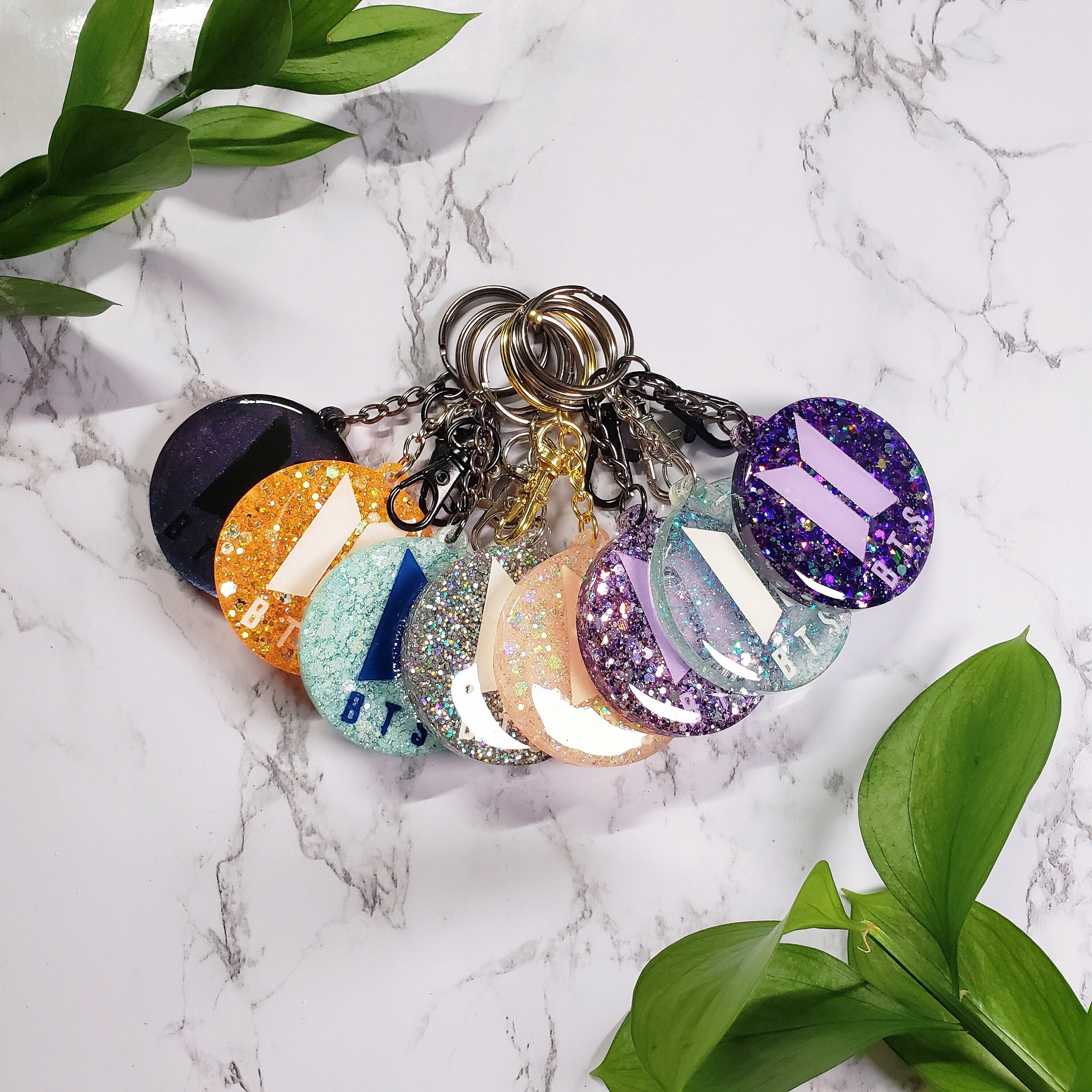 BTS LOGO AND ARMY LOGO RESIN KEYCHAIN DESIGN BACK TO BACK With FREE ...