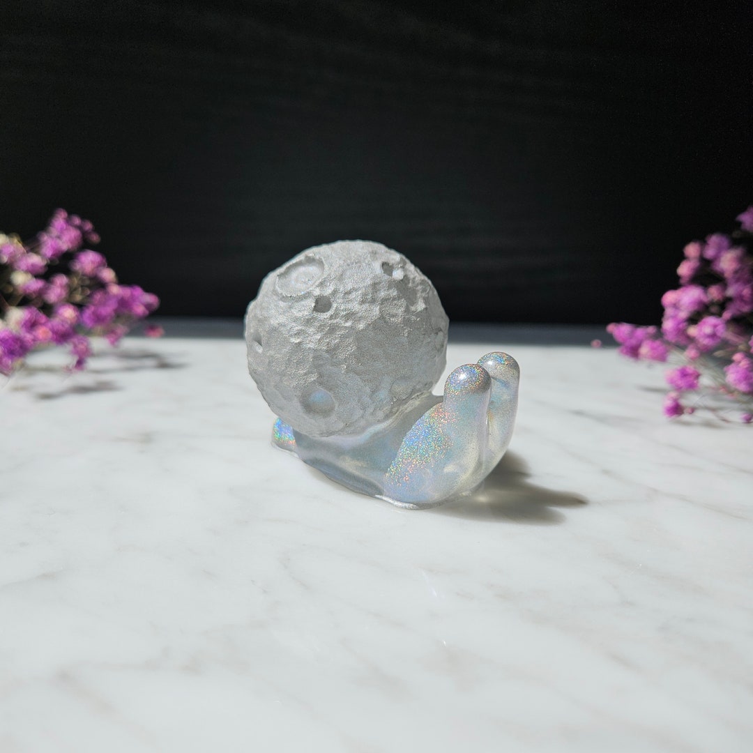 Glitter Moon Snail Desk Animal Woodland Creature Fairy Aesthetic Forest ...