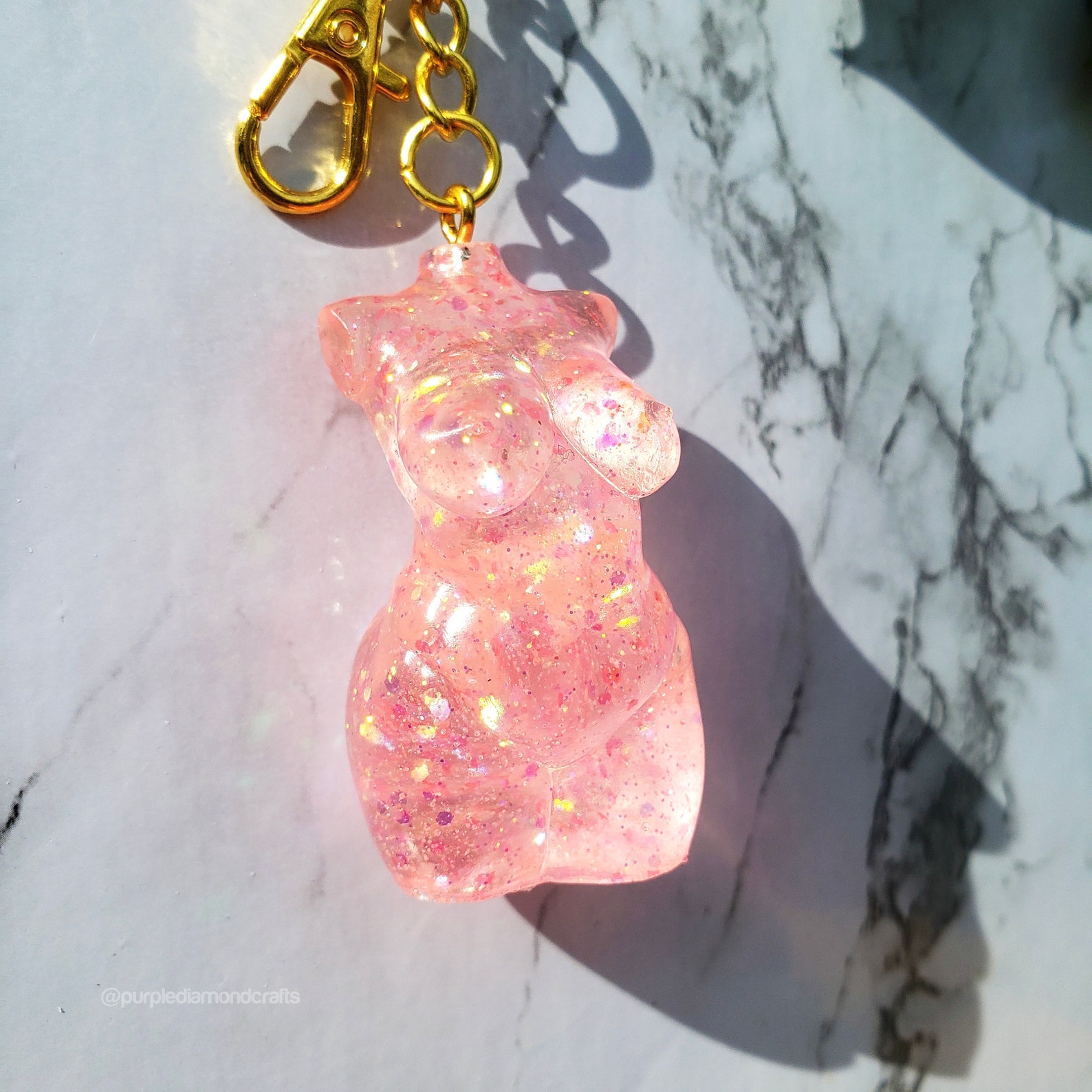 Goddess Body Keychain Goddess Keychain Female Body - Etsy