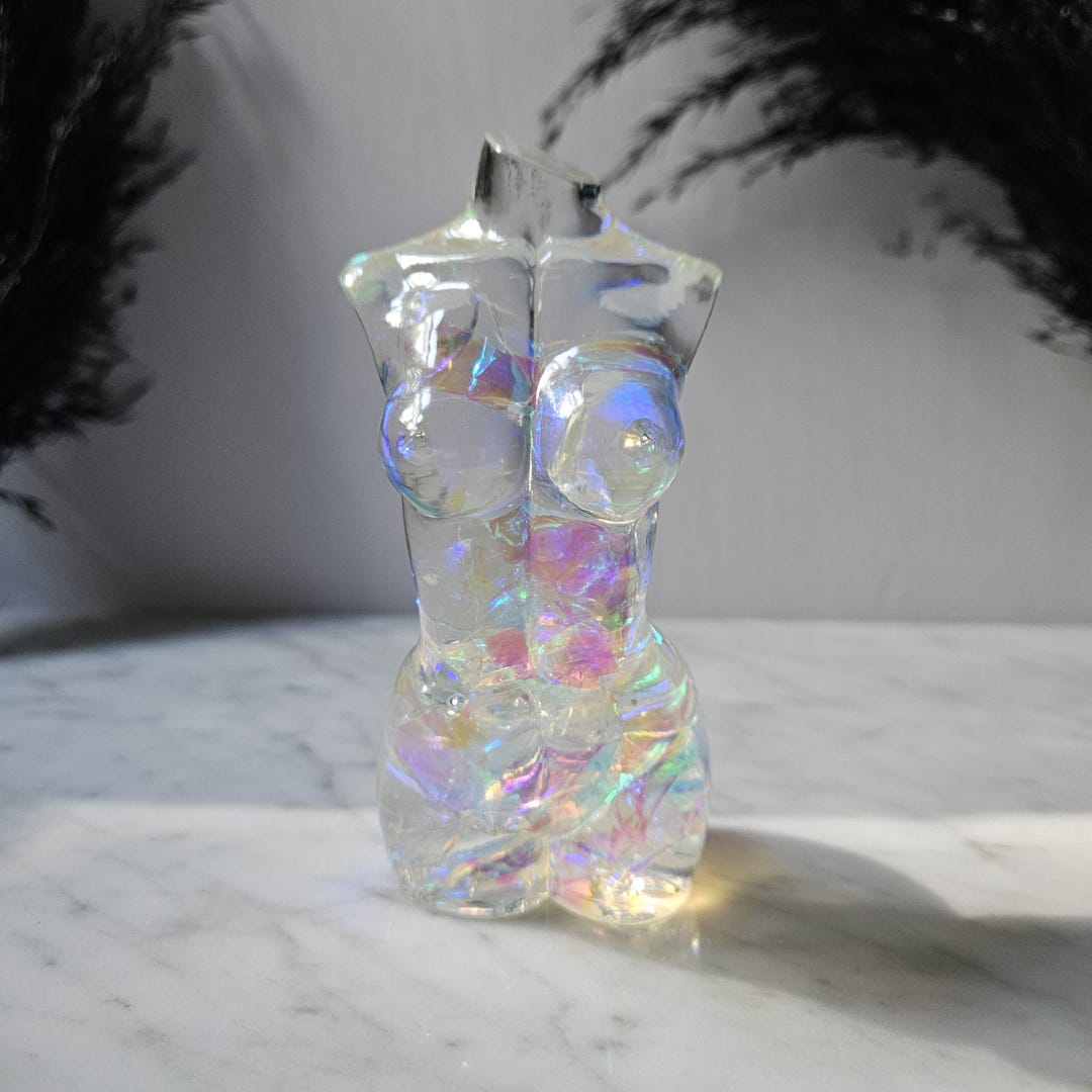 Skinny Resin Goddess Statue Body Positivity Female Figure Curvy Woman ...