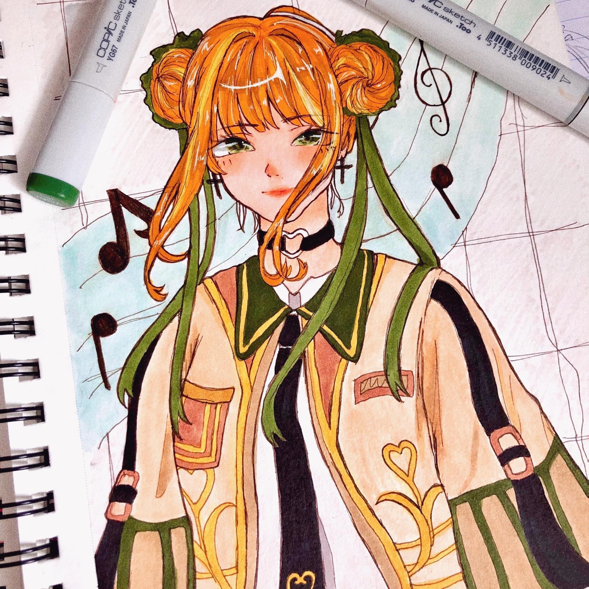 Commission Drawing Traditional Anime Style - Etsy