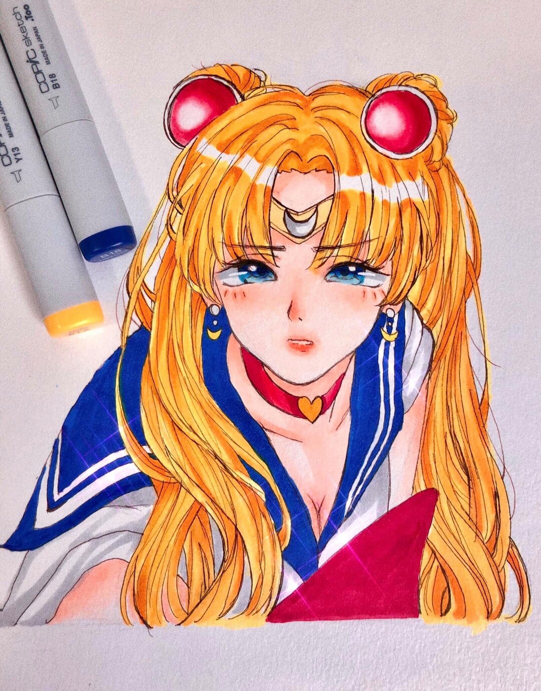 Commission Drawing Traditional Anime Style - Etsy