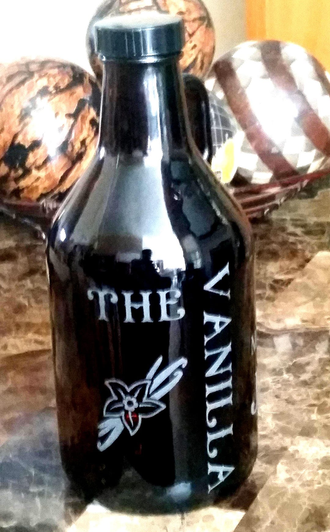 Vanilla Extract Mother Jar 32oz, Frosted Letters - Etsy